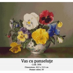 Seturi goblen Vas cu panselute